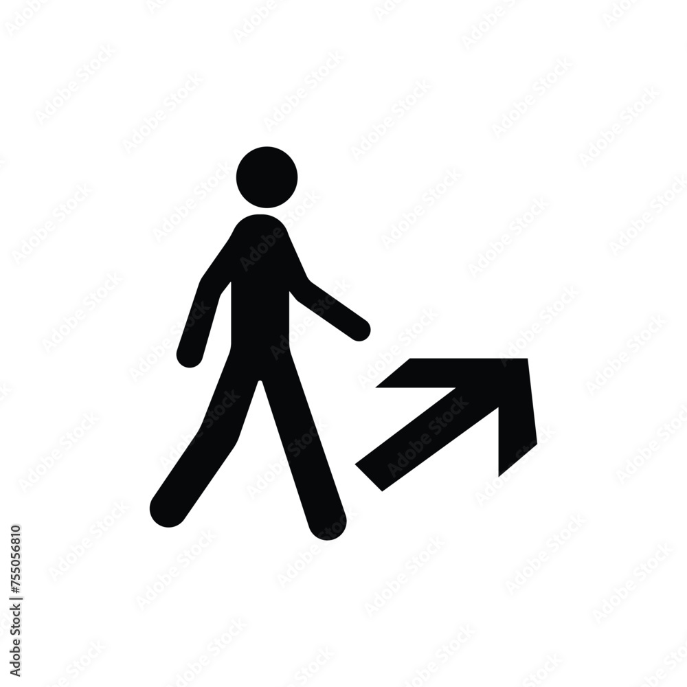 Proceed forward icon. Public information symbol modern, simple, vector ...