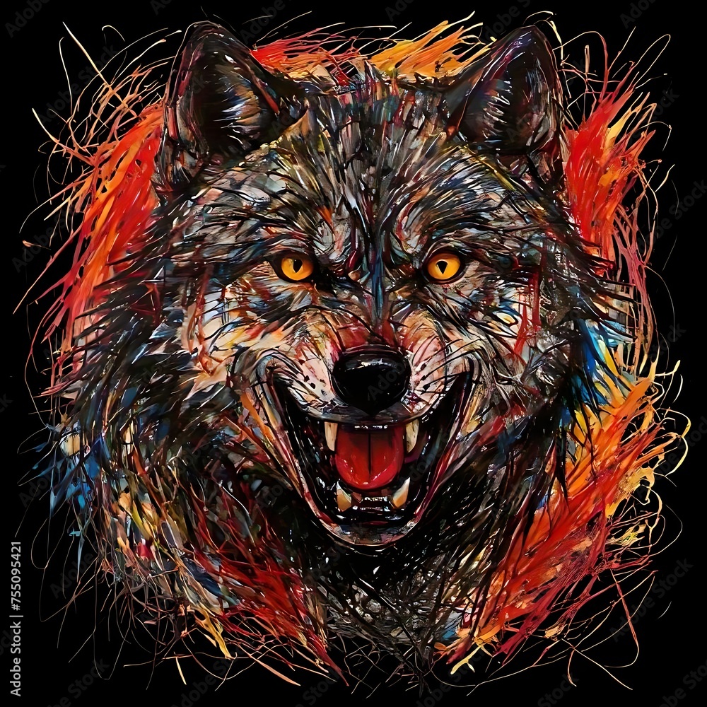 "Enter the realm of the wild with this captivating portrait of a ...
