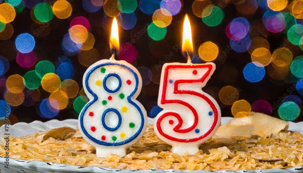 number 85 joyful greeting card for birthdays or anniversaries this ...