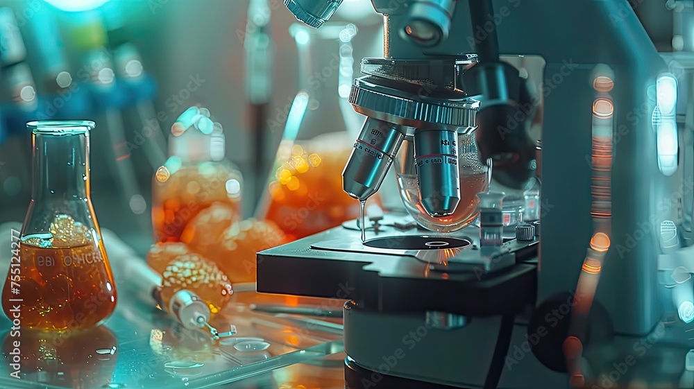 VRE bacteria in a clinical laboratory setting, showcasing microscopic ...