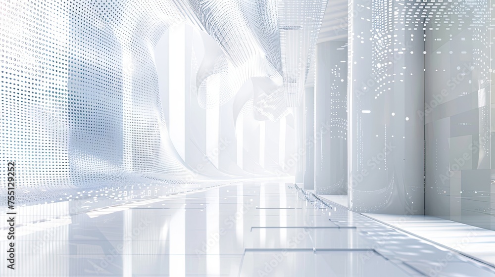 a slide background featuring subtle Virtual Reality and AI patterns ...