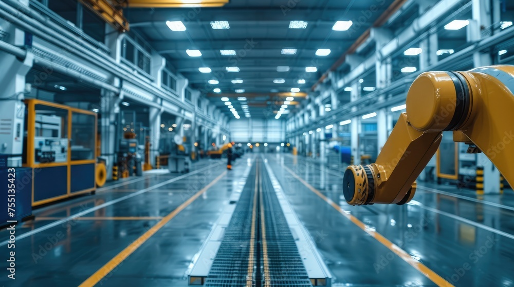 Manufacturing floor where the fusion of automation and human expertise ...