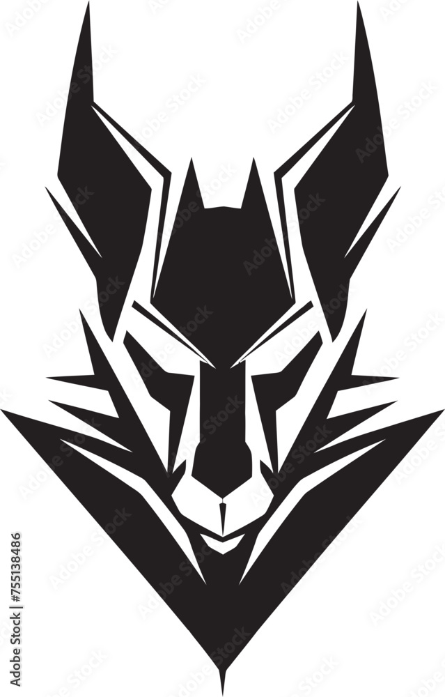 Anubis Unbound A Dynamic Mascot Logo Design with Bold Lines Journey to ...