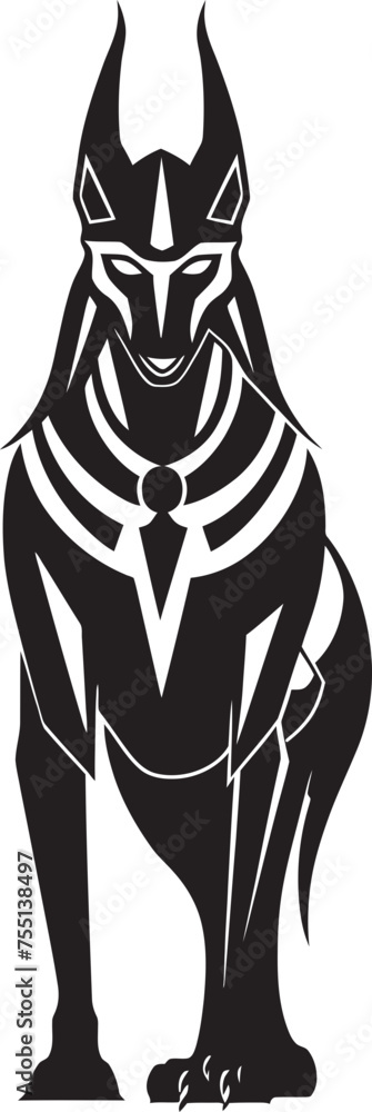 Symbol of the Duat An Anubis Mascot Logo for a Timeless Brand Anubis ...