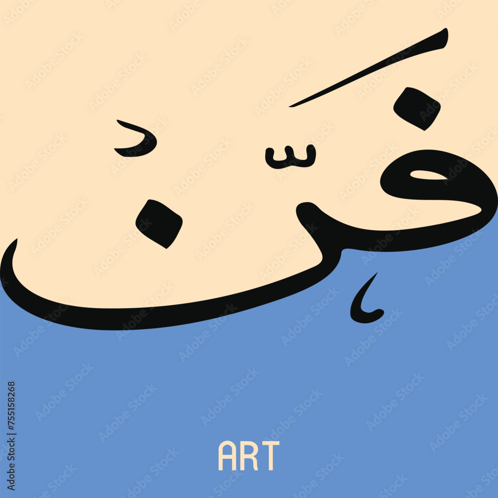 FUN Arabic calligraphy word meaning The ART Scenery frame idea design ...