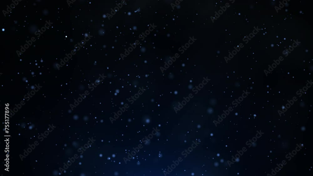 Real dust particles floating . Dust particles in the air. Light blue ...