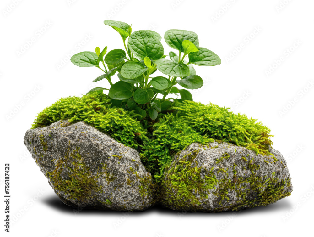 Muda de planta com terra em fundo transparente para uso em design. Uso ...