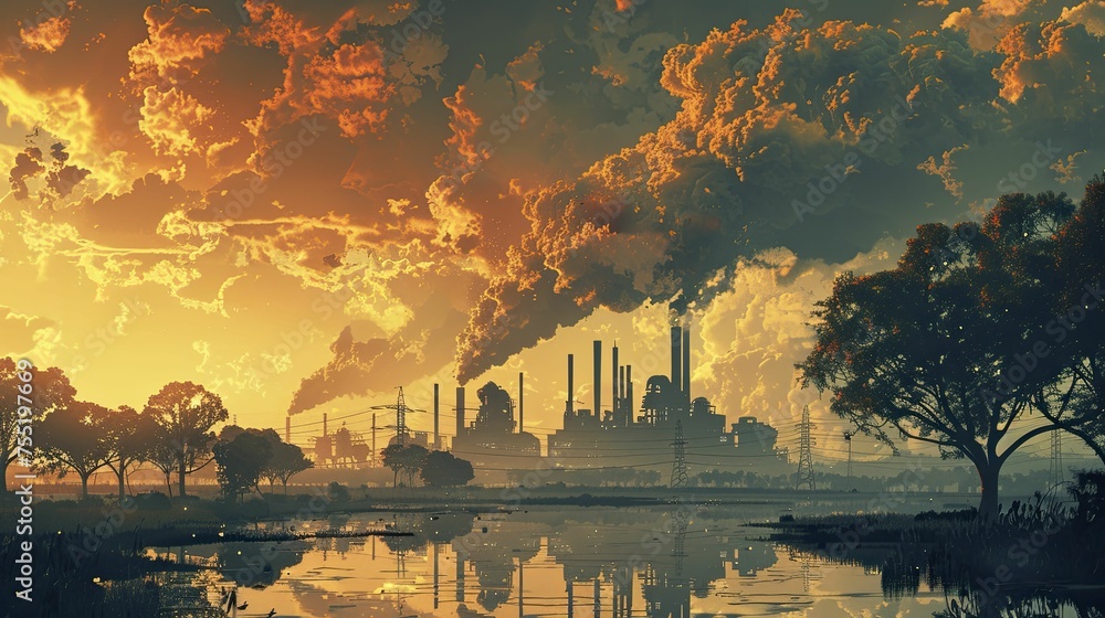 Fossil fuel extraction leads to atmospheric CO2, causing global warming and subsequent climate ...