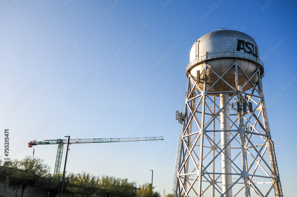 Arizona State University’s water tower at the Polytechnic campus in ...