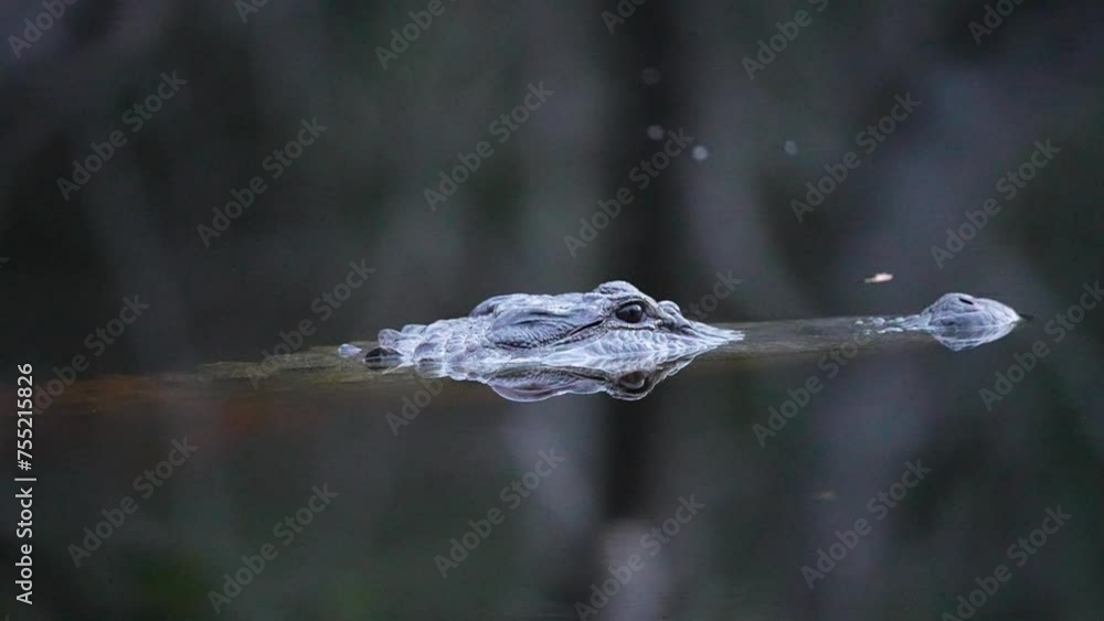 Large male American Alligator (Alligator Mississippiensis) in south ...