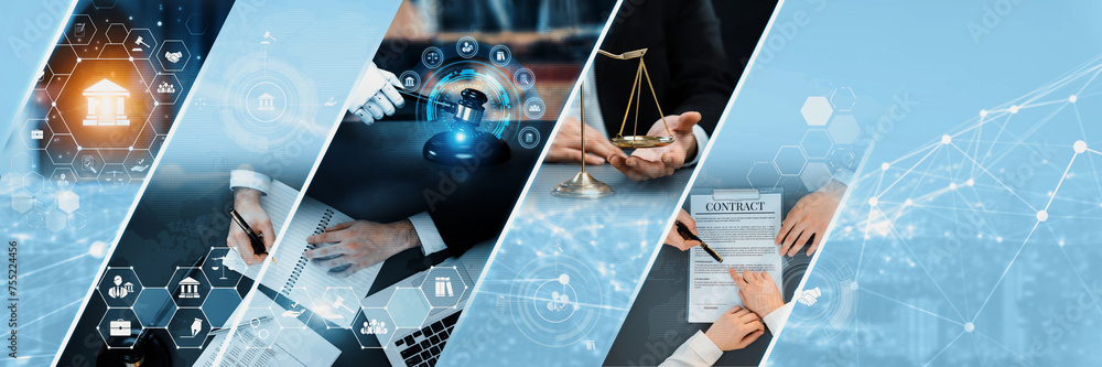 AI rules and law concept enforce to control AI artificial intelligence ...