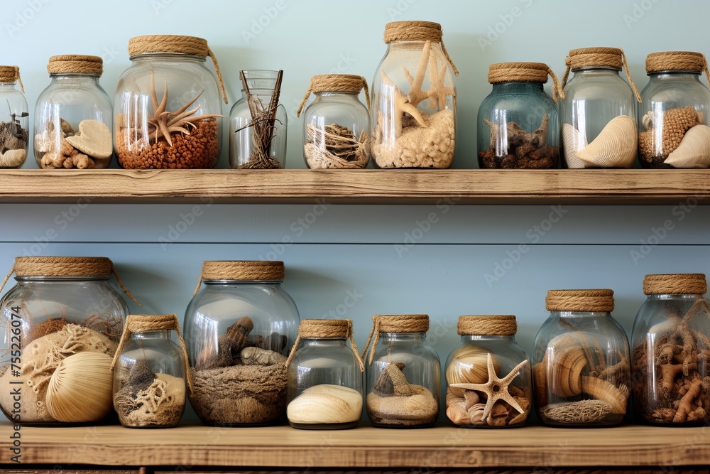 Seashore Serenity: Nautical Themed Study Room Decor Featuring Beach ...