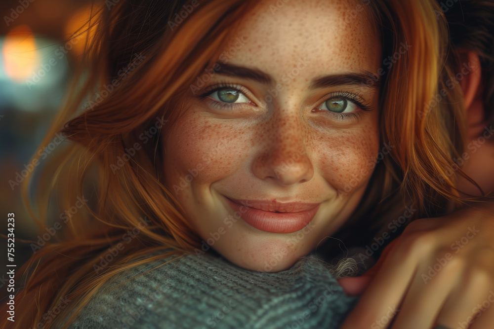 The Warmth Of A Heartfelt Hug Conveying The Simple Bliss Of Human Connection Concept Of