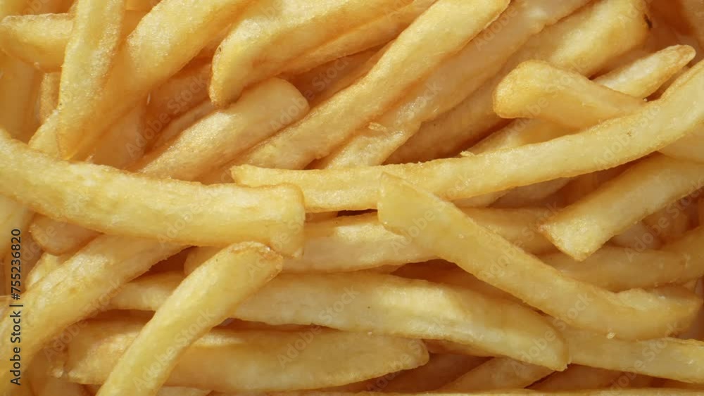 French fries are thin strips of potato deep-fried until golden and ...