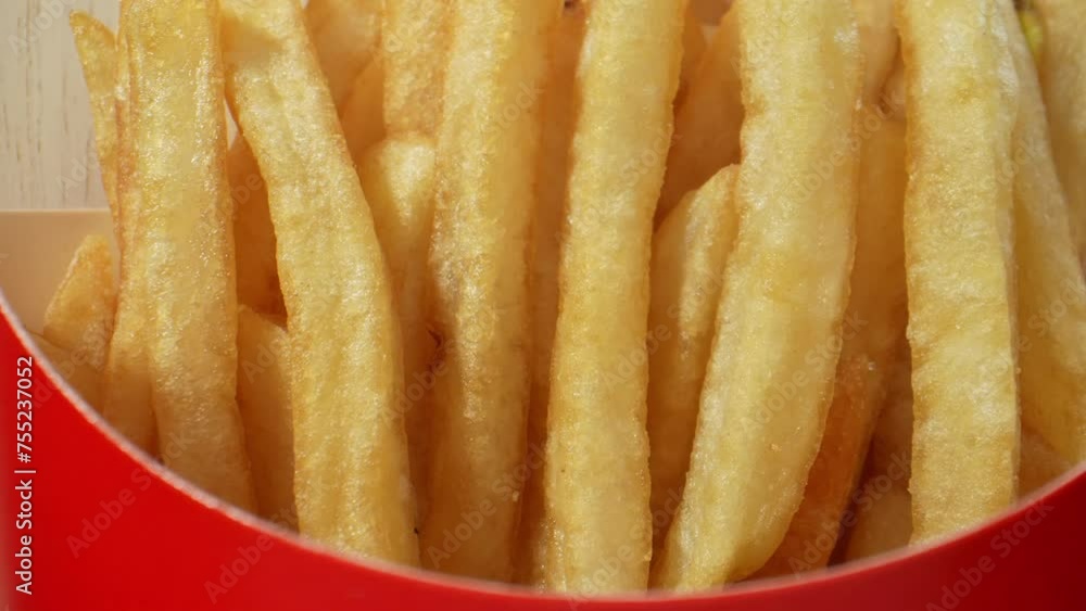 French fries are crispy potato strips typically deep-fried and seasoned ...