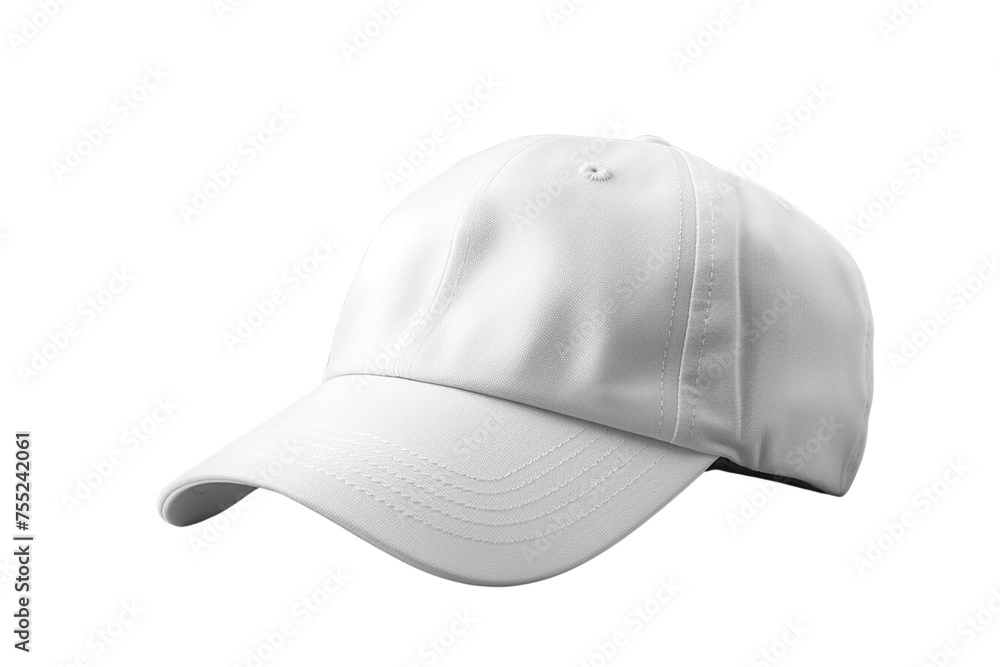 White cap mockup on transparent background png image Stock Illustration ...