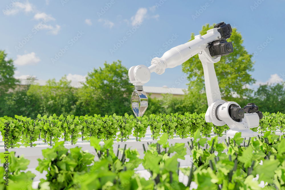 Robotics arm organic farm robot machine processing hand machinery ...