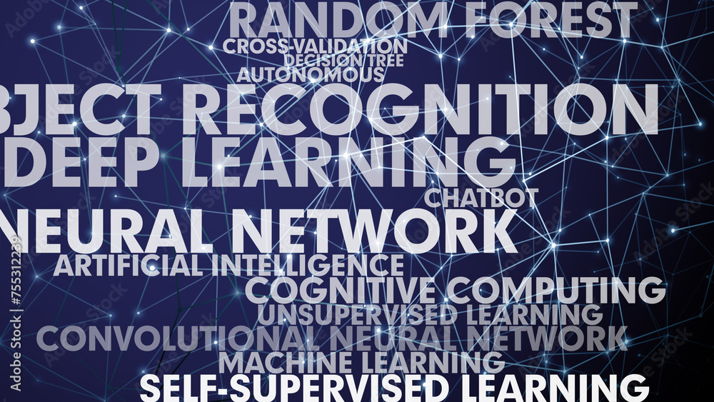 Ai Artificial Intelligence Texts And Connected Lines Exploring World Of Technology And