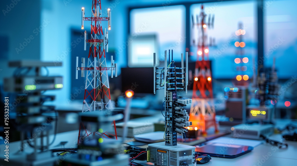 internet towers networking mini model, internet network booster data ...