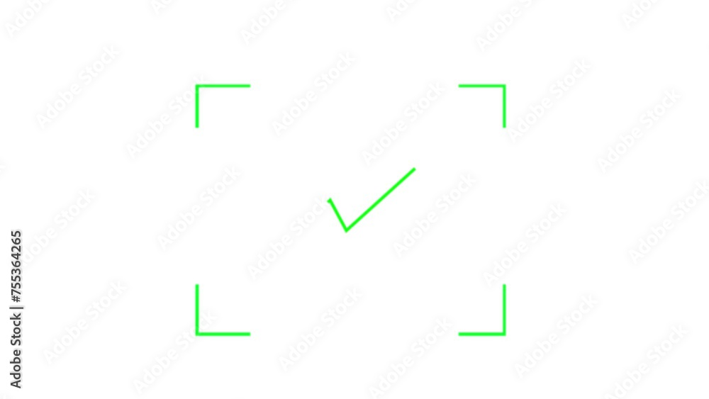 Check mark animation or tick doodle, hand drawn check mark animation on ...