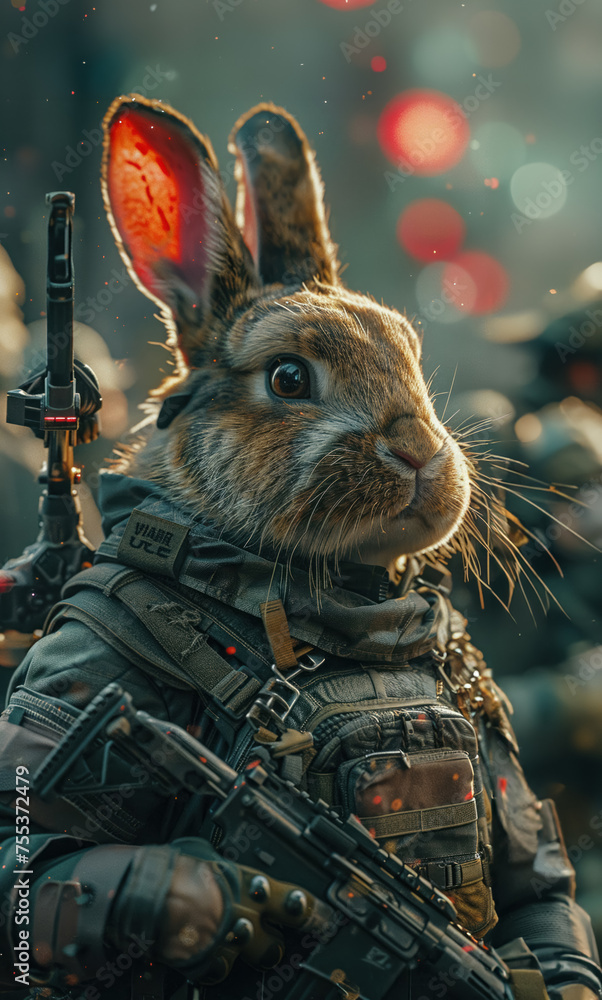 Rabbits as secret agents on a 3D stealth mission in a high-tech fantasy ...