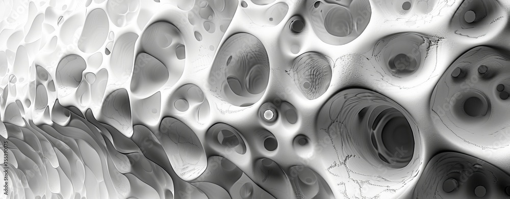 Pill Patterns: Close-up textures of metal pills with holes in a ...