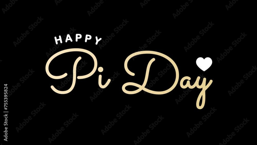 National Pi Day Text Animation. Great for National Pi Day Celebrations ...