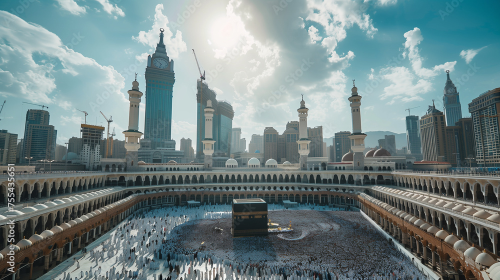 Photo of Mecca, Kaaba the holiest site of Islam Stock Photo | Adobe Stock