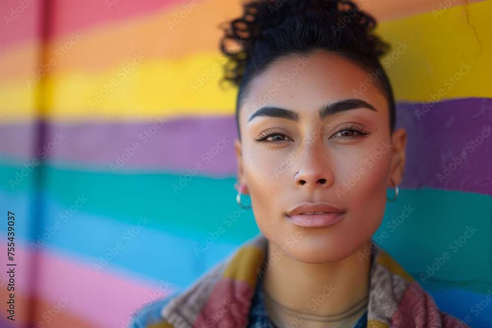 LGBTQ woman portrait photography, captured in an artistic studio ...
