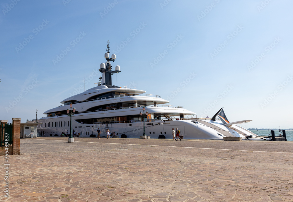 Moored in Venice Spectre is a 69 meter superyacht built by Benetti for ...