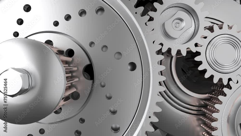 Animated gears and cogs shape into a light bulb, visualizing the ...