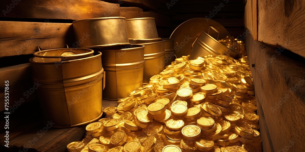 Federal gold resereve, or stashed away gold some where from from WWI or ...