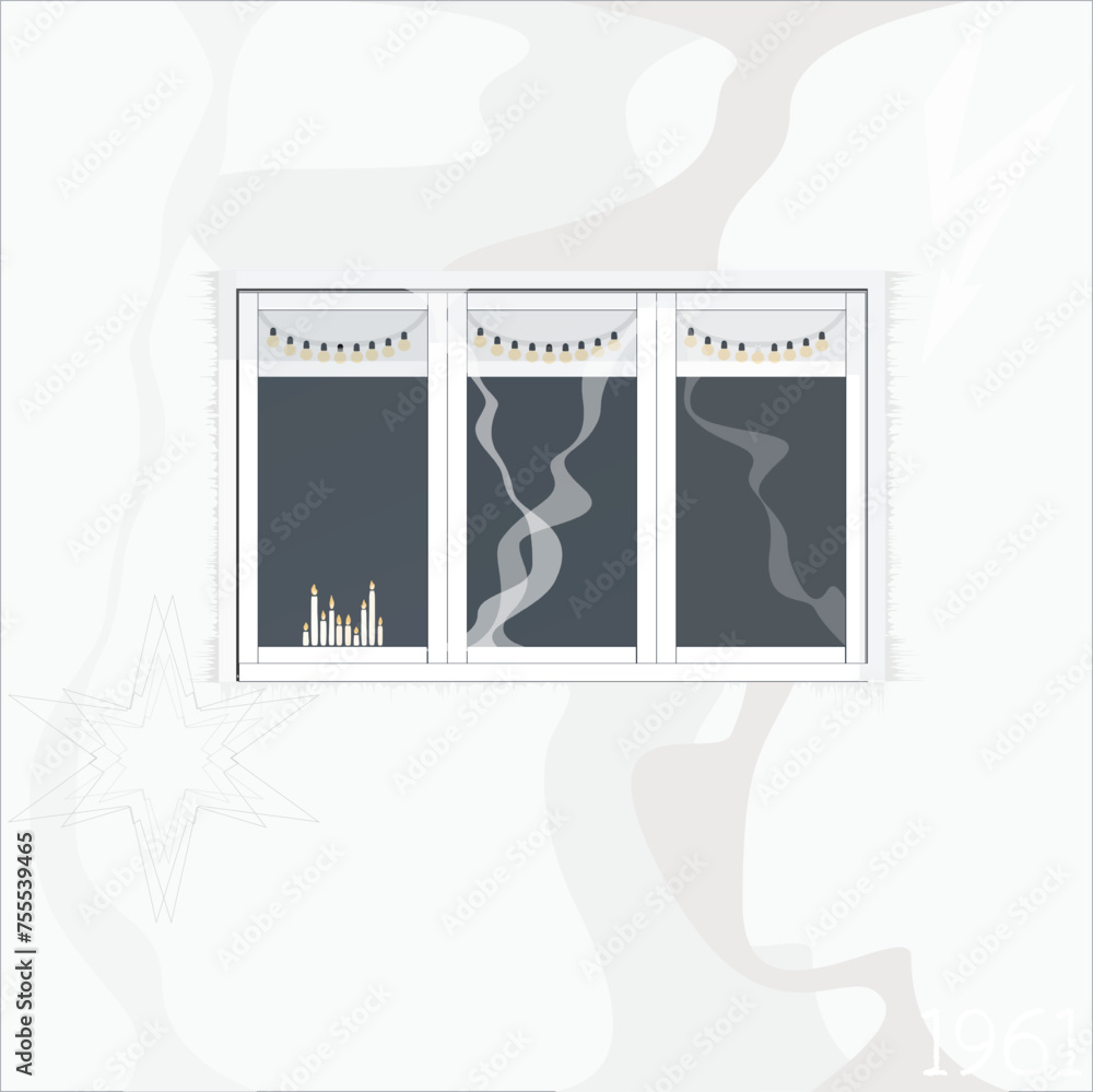 Apartment block built in the 1960s, 70s, 80s with. Part of the facade ...