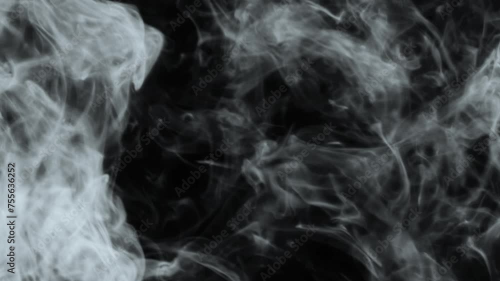 Smoke On Transparent Background. This stock motion graphics video shows ...