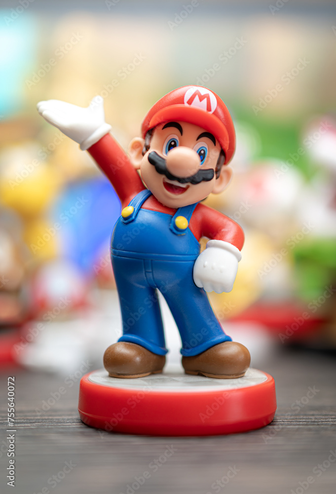 MOSCOW, RUSSIA - September 08, 2022: Super Mario Bros figure character ...