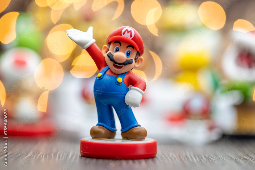 MOSCOW, RUSSIA - September 08, 2022: Super Mario Bros figure character ...