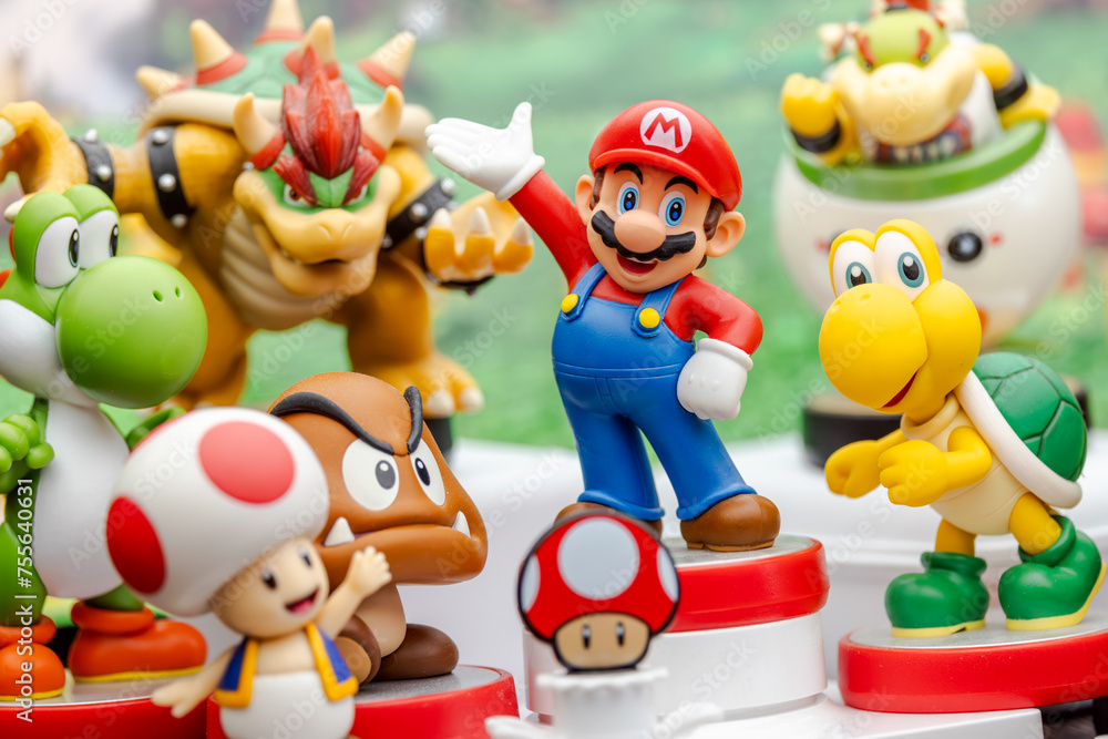 MOSCOW, RUSSIA - September 08, 2022: Super Mario Bros figure character ...