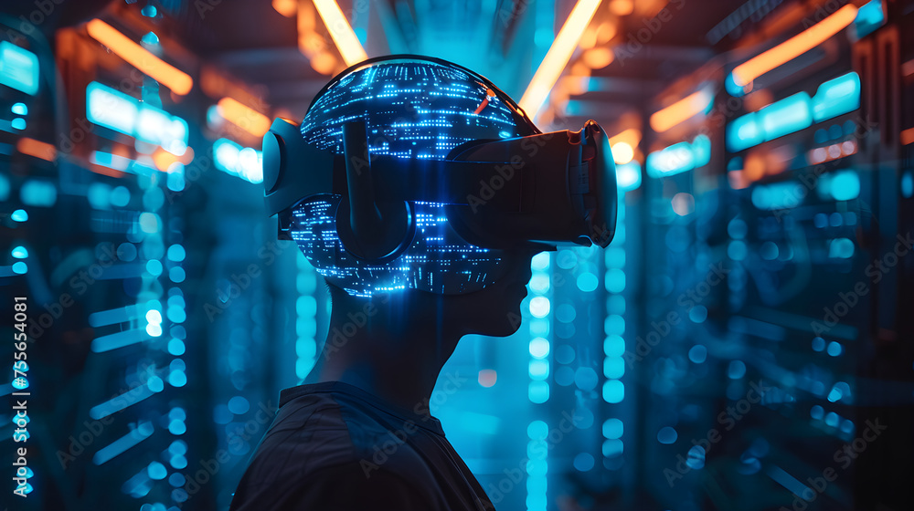 artificial intelligence, blockchain, and augmented reality in a sleek ...