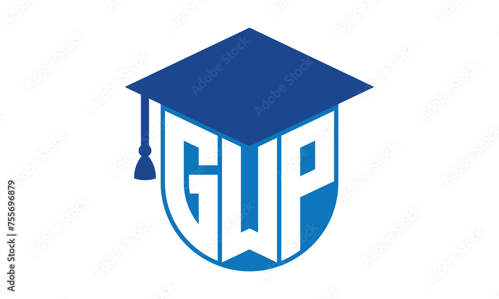 GWP initial letter academic logo design vector template. school college ...