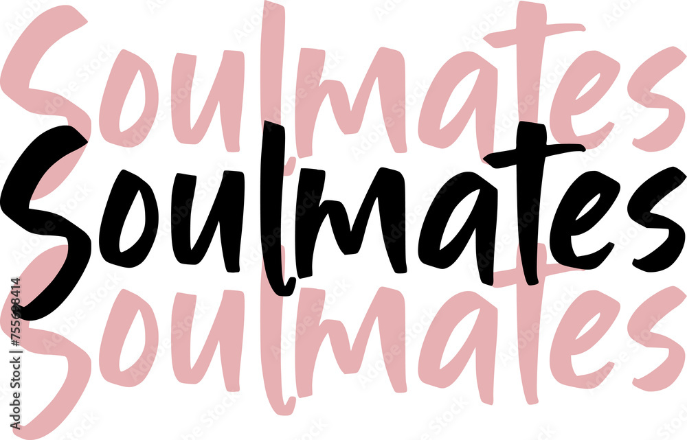 Soulmate vector, digital files, svg, png, ai, pdf, ready for print ...