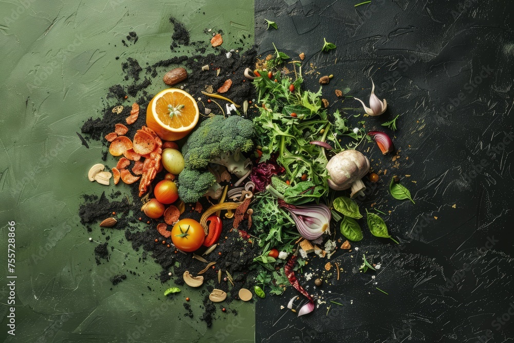 Generative AI, half of food waste compost and half of soil ...