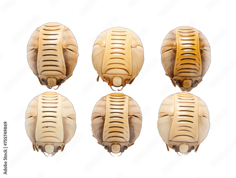 Roly-poly woodlouse collection set isolated on transparent background ...