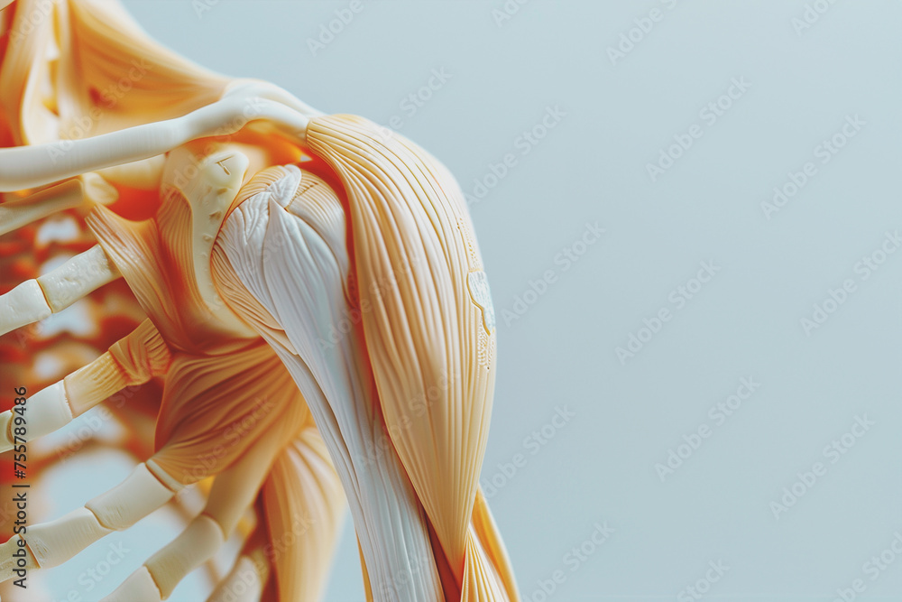 3d render shoulder joint and musclesHuman anatomy muscle shoulder Stock ...