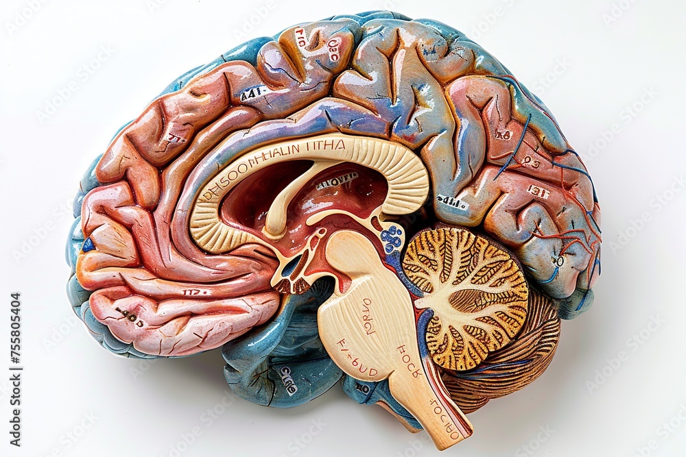 This detailed illustration showcases the brain's limbic system ...