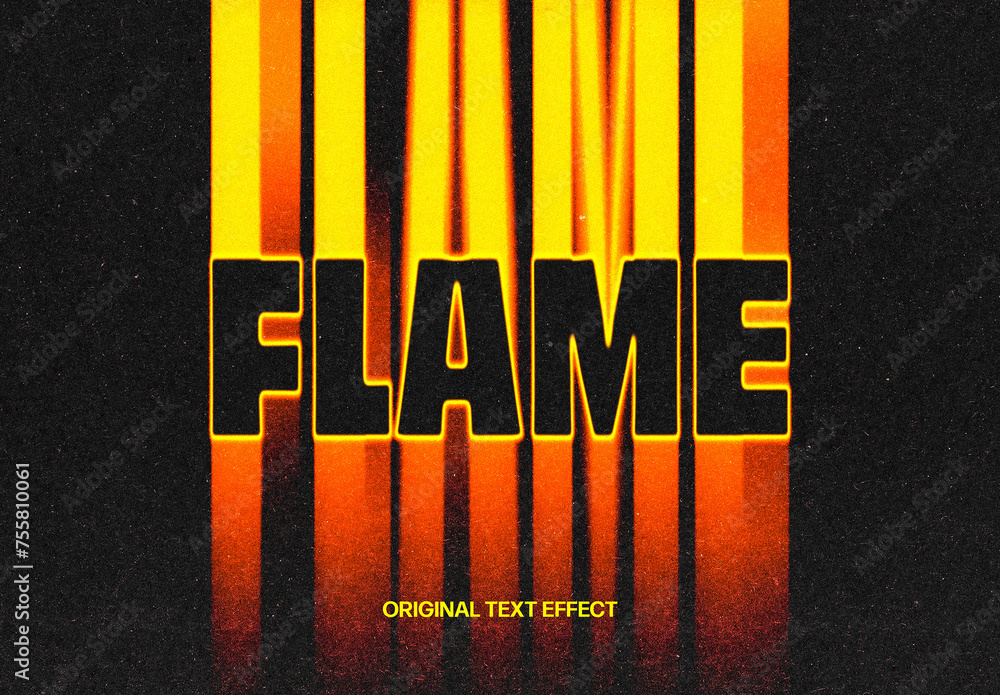 Flame Fading Text Effect Mockup Stock Template | Adobe Stock