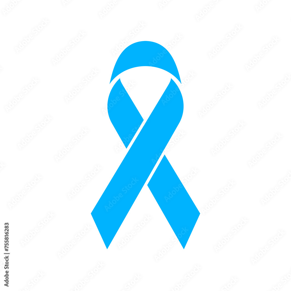 Awareness ribbon. Symbolic (notification) ribbon icon. A piece of tape ...