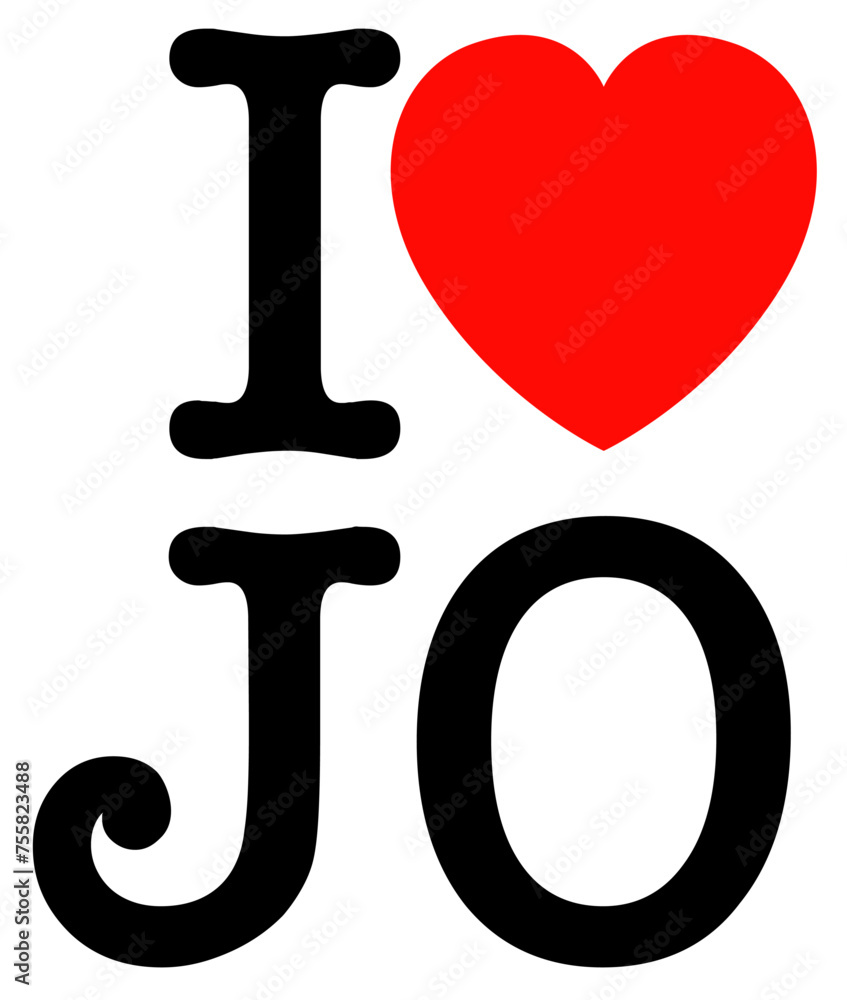 I LOVE JO Jeux Olympiques 2024 Picto 1 Stock Vector | Adobe Stock