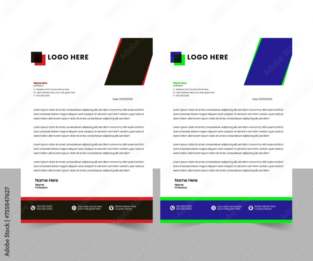 Letterhead Design for your business grow, dabble side letterhead design ...