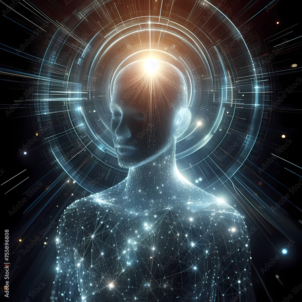 espacio, fractal, alumbrado, moción, energía, ilustración, fantasía ...