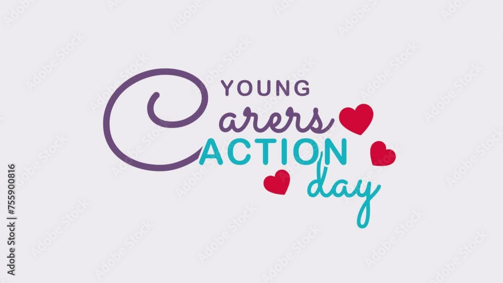 Young Carers Action Day Text Animation. Great for Young Carers Action ...